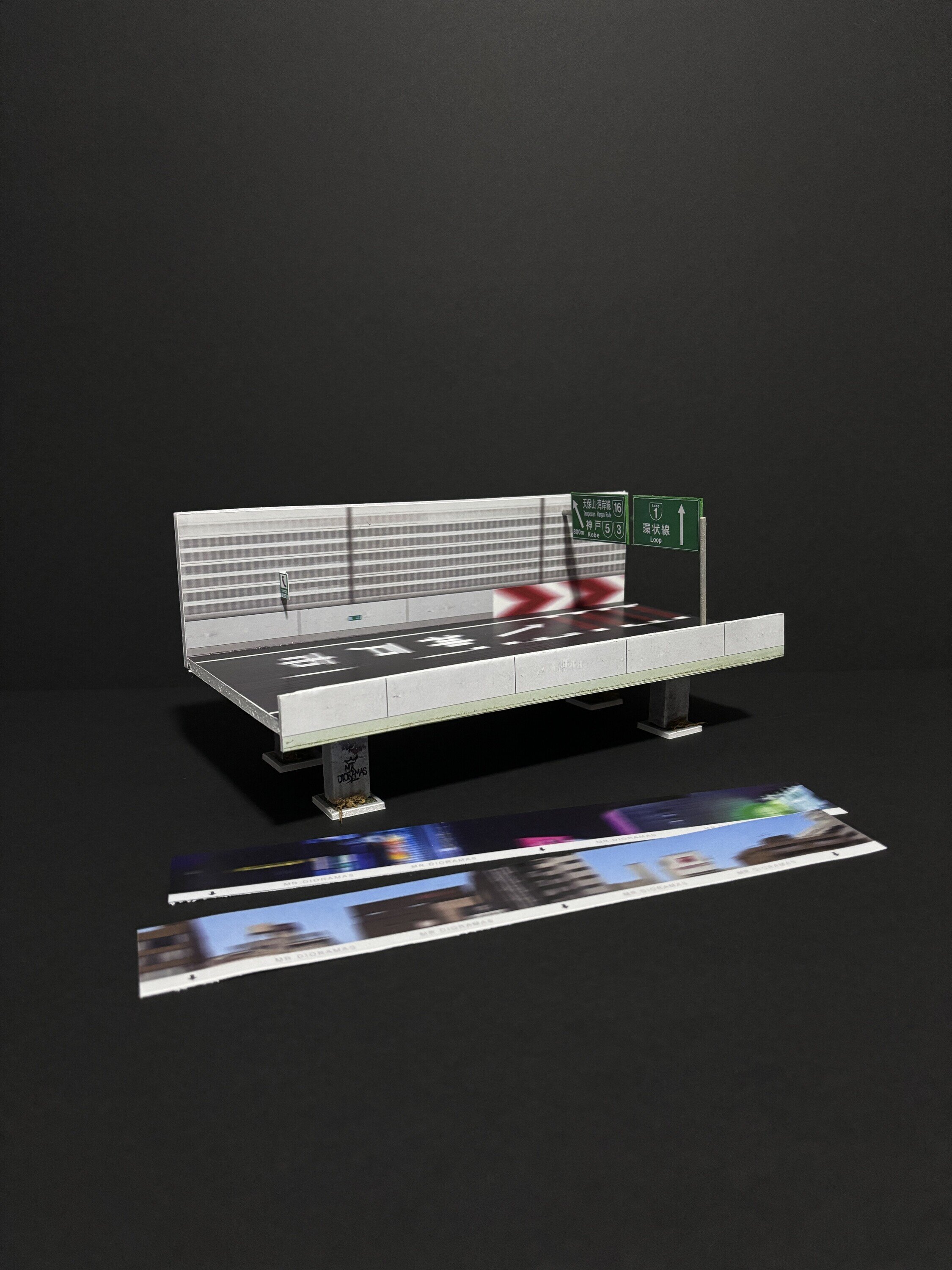 Diorama 1:64 Osaka Highway Loop1 - Efecto velocidad | MRDIORAMAS